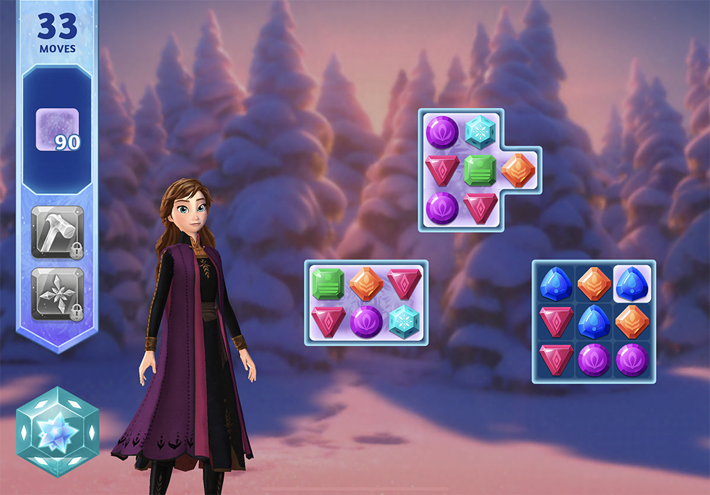 Disney Frozen Adventure เกมเรียงเพชรและตกแต่งปราสาท กับเอลซา อันนา และ ...