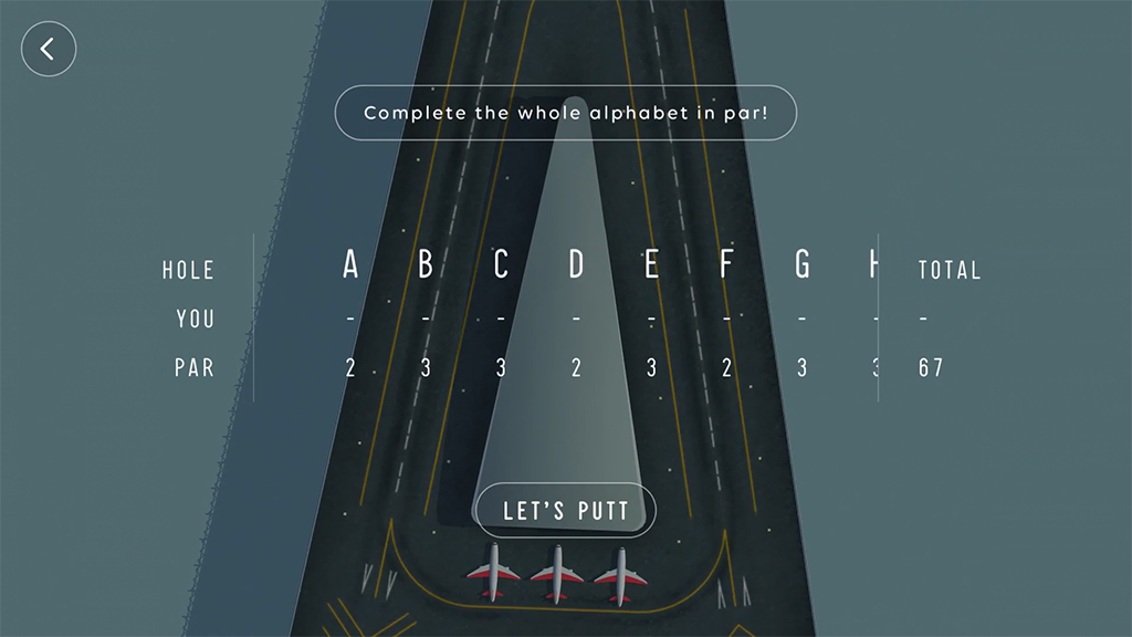 Alphaputt เกมตีกอล์ฟที่สนามไม่เหมือนใคร เพราะมันเป็นตัวอักษรที่คุณชอบ ...