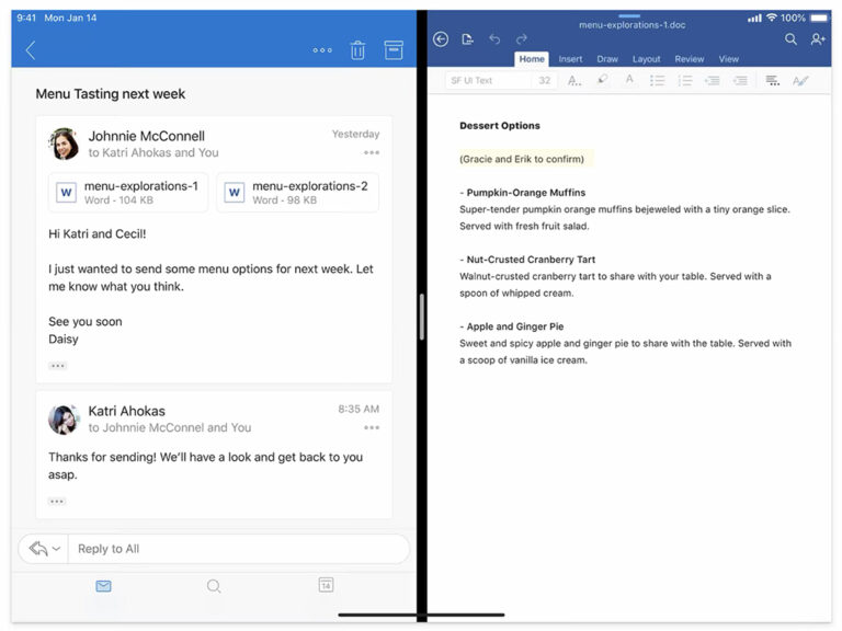 คอนเฟิร์ม! Microsoft Outlook บน iPad ใช้แบบ Split View ได้แล้ว พร้อม ...