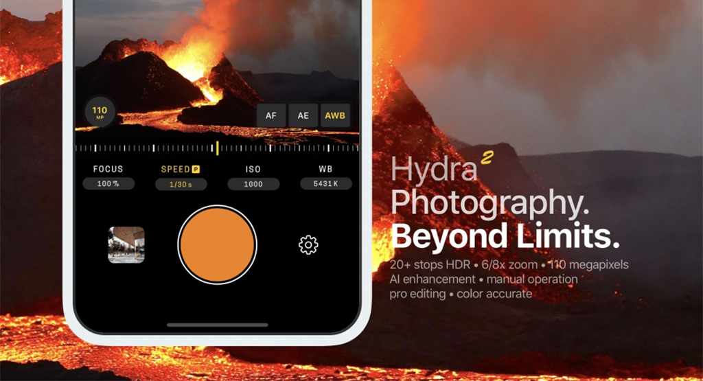 Hydra 2 › AI Camera (RAW/HDR) เพิ่มขีดจำกัดให้การถ่ายภาพไปได้ไกล ...