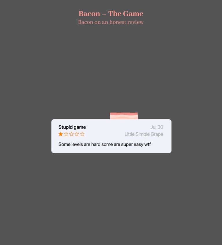 Bacon – The Game โยนเบคอนลงบน…สิ่งที่เหนือจินตนาการสุด ๆ - IGC.IN.TH ...
