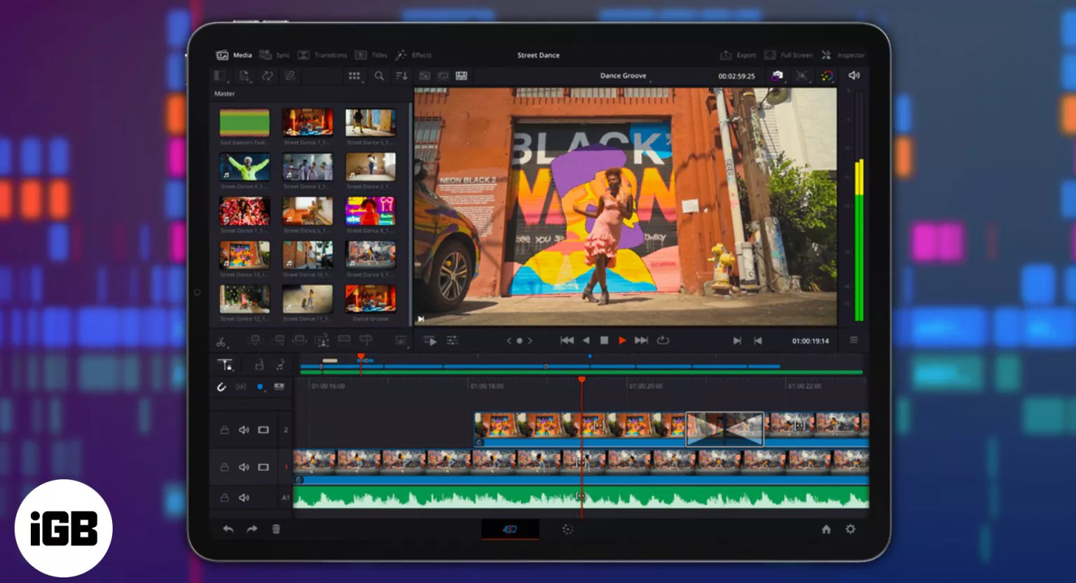 DaVinci Resolve IPad IGC