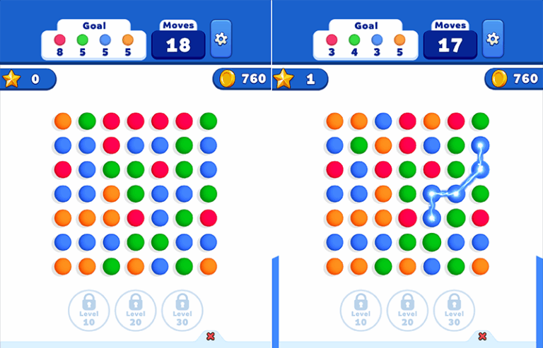 Collect Em All! Clear the Dots เชื่อมโยงจุดสี เก็บจุดสีให้ได้ตามเป้า ...